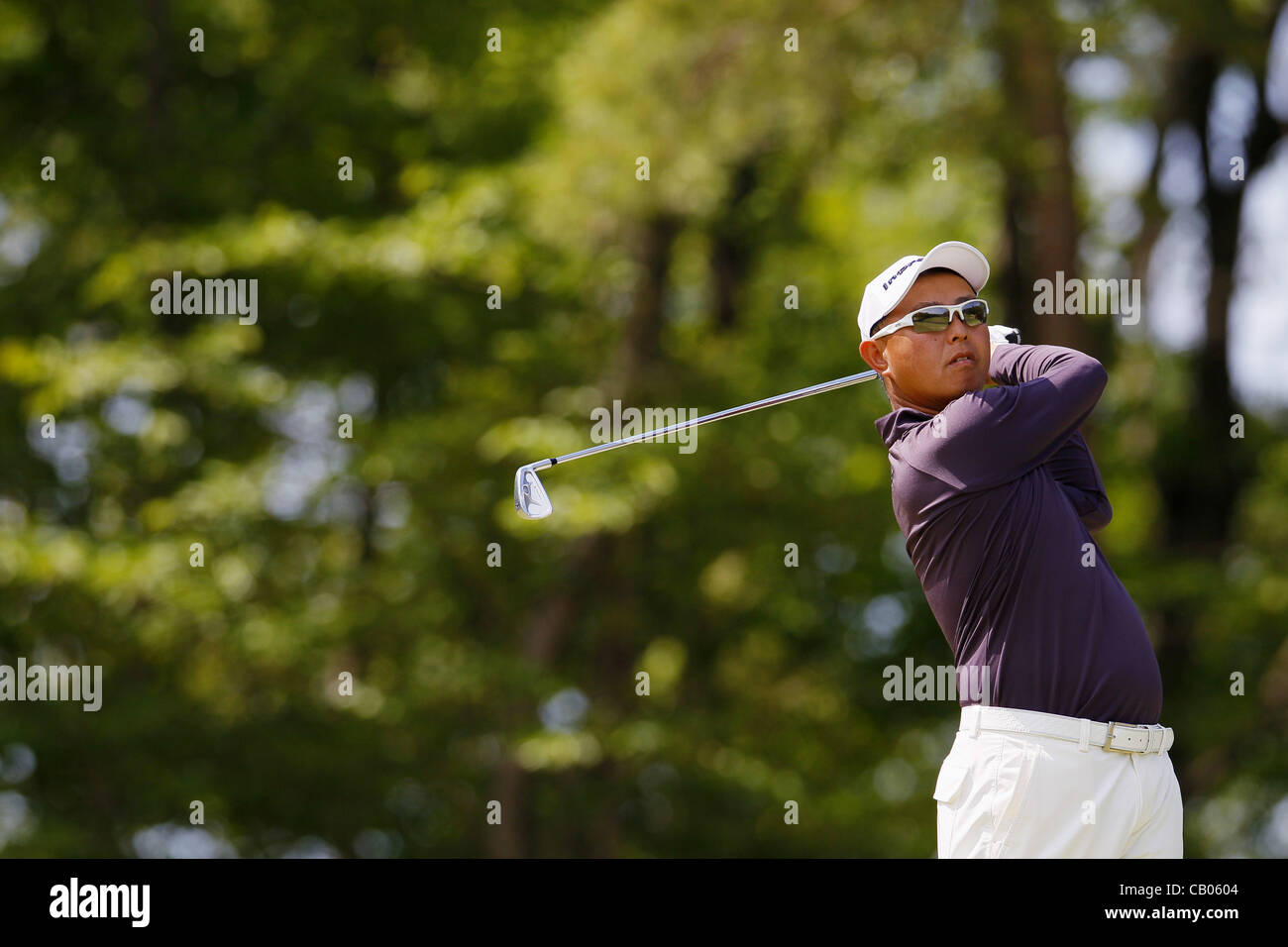 Toru Taniguchi, MAY 13, 2012 - Golf : Toru Taniguchi tees off on the ...