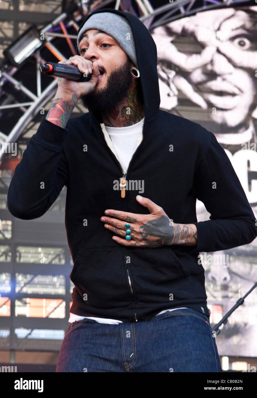 Travie McCoy of Gym Class Heroes on stage for KIIS FM WANGO TANGO 2012 ...