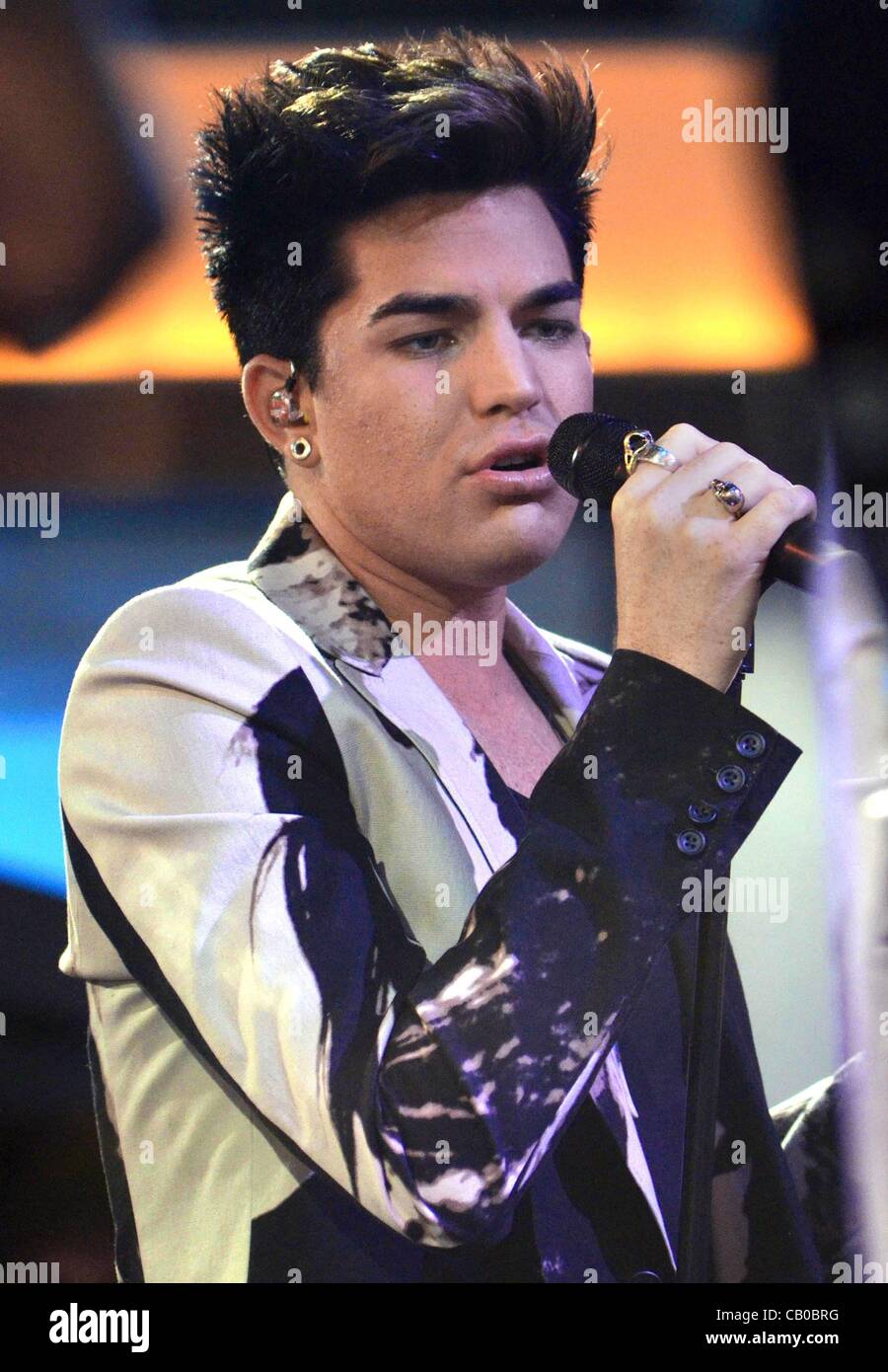 Adam Lambert, at Good Morning America (GMA) out and about for CELEBRITY ...