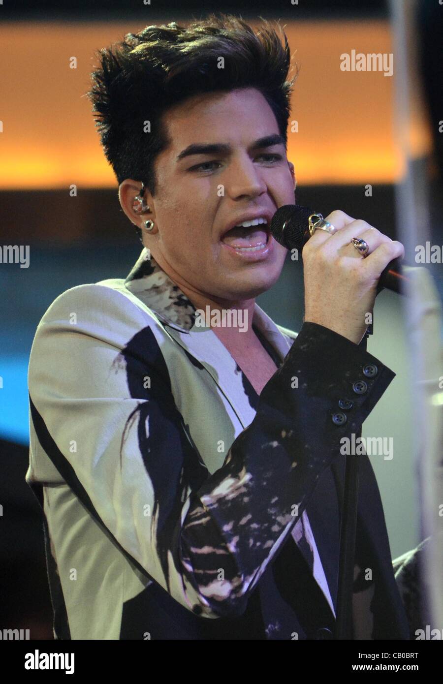 Adam Lambert, at Good Morning America (GMA) out and about for CELEBRITY ...