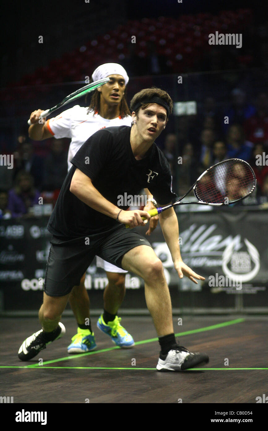 14.05.2012 The O2, London, England. Chris Simpson (ENG) in action ...