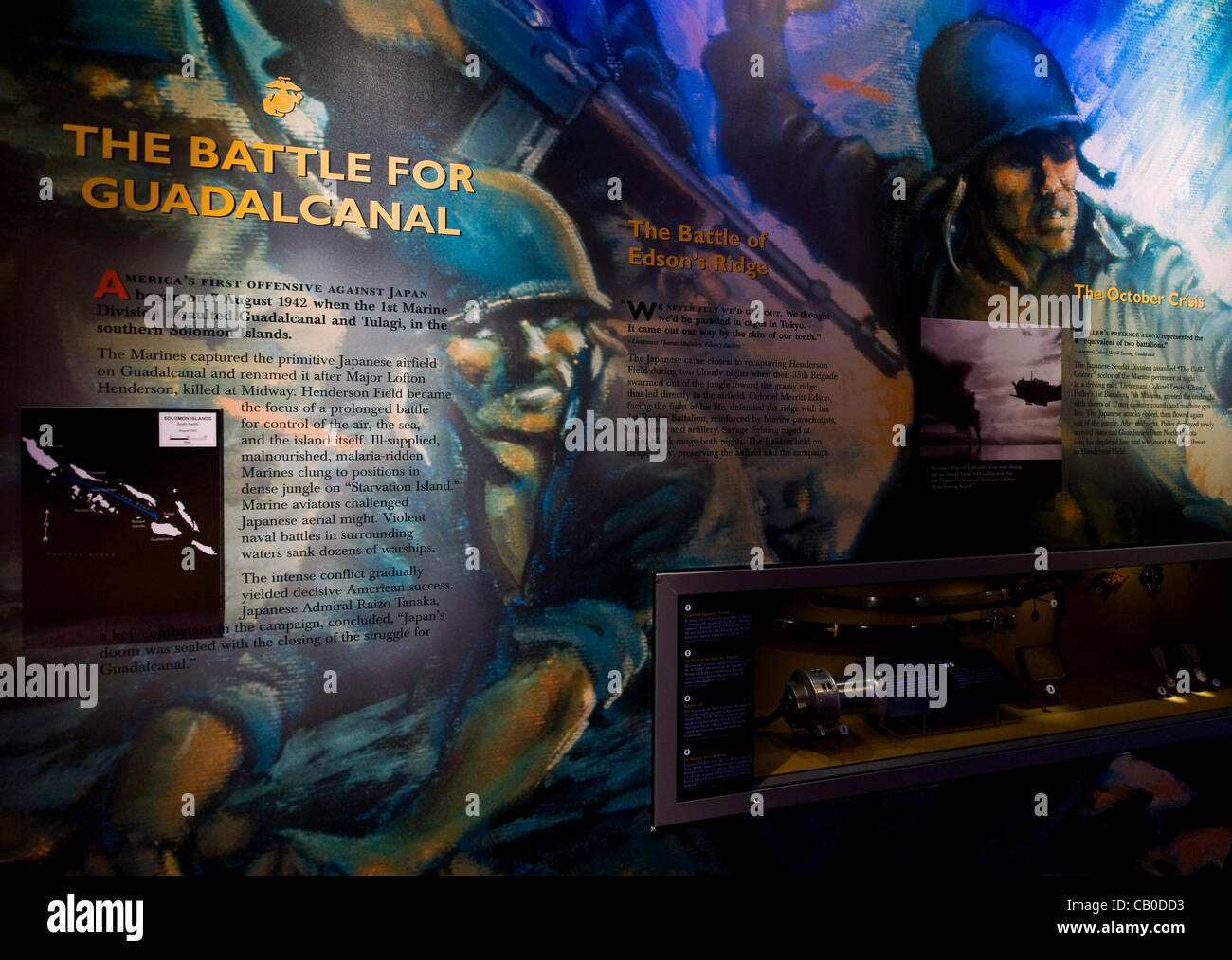 May 14, 2012 - Triangle, VA, USA - A wall display depicting a World War ...