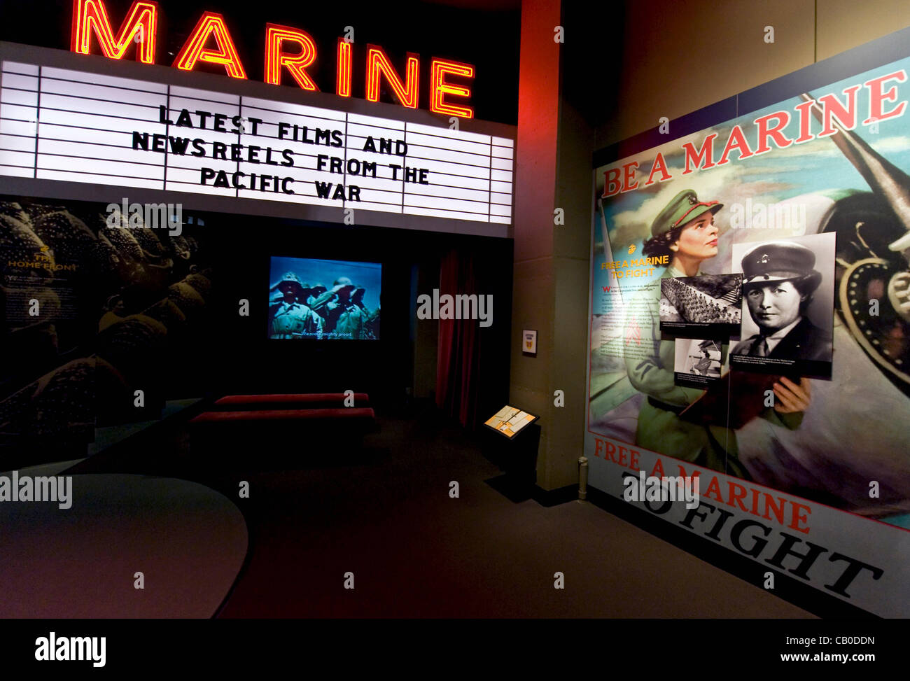 May 14, 2012 - Triangle, VA, USA - A gallery display depicting World ...