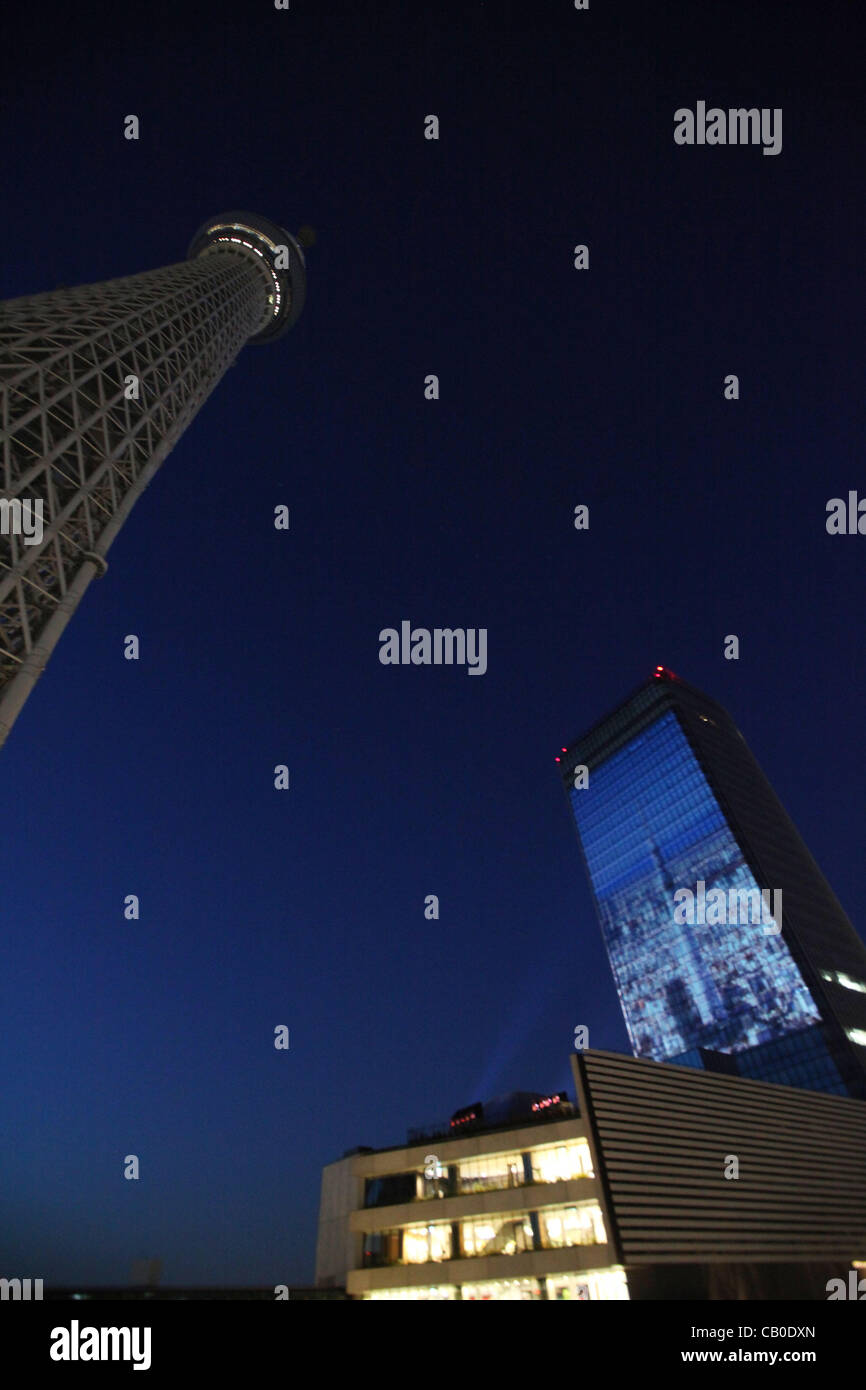 May 12, 2012, Tokyo, Japan - The Tokyo Sky Tree and east tower building ...