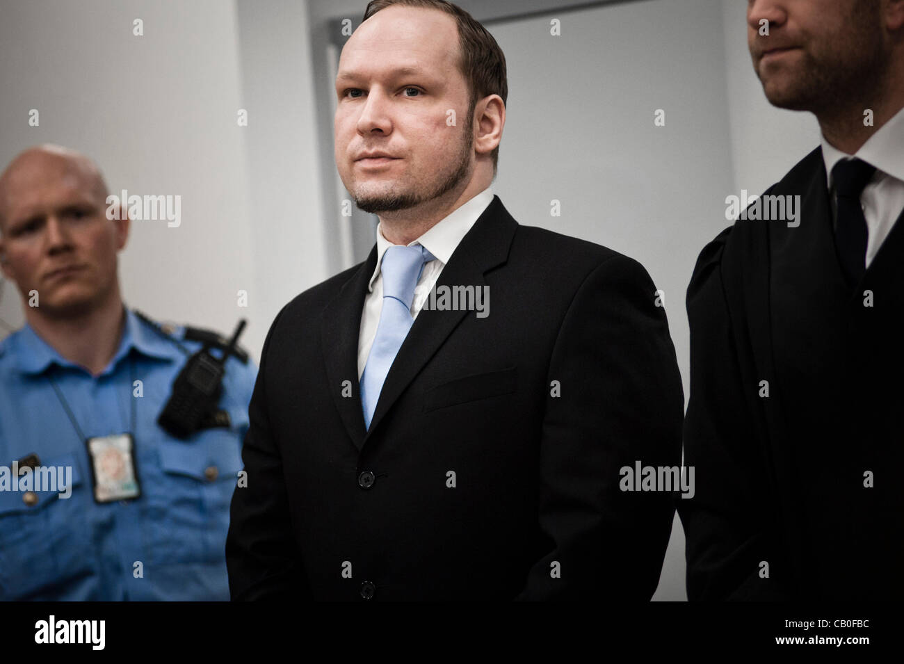 Oslo, Norway. 15/05/2012. Anders Behring Breivik appears in court ...