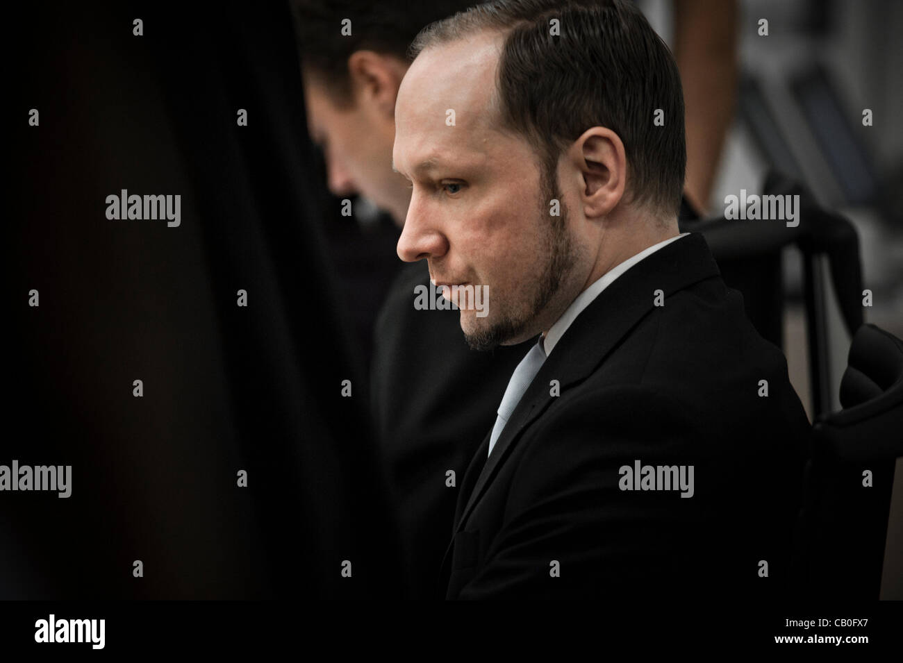 Oslo, Norway. 15/05/2012. Anders Behring Breivik appears in court ...