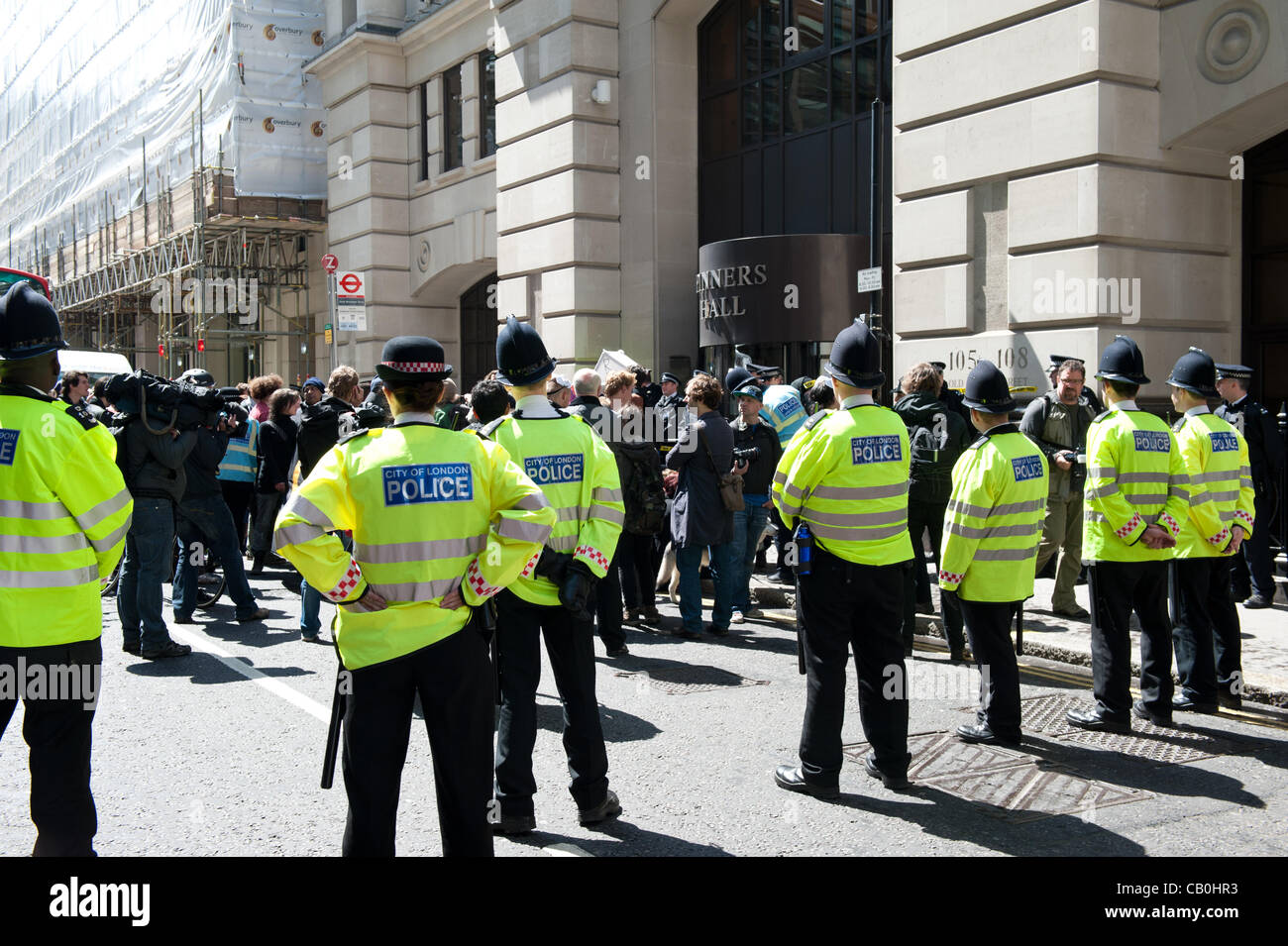 London, UK. 15th May 2012. Demonstrators from the group known as ...