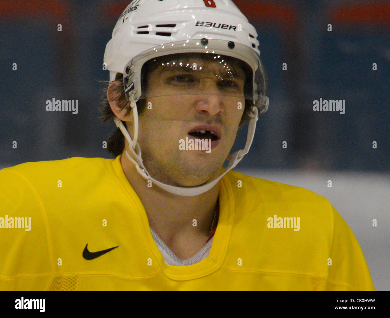 Alexander Ovechkin during Russian team training, Group B, IIHF Ice ...