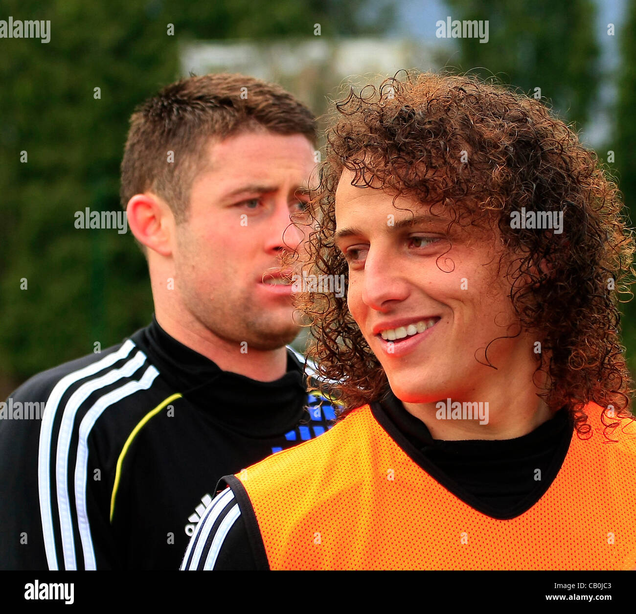 Chelsea Football Club players train at their Cobham training facility ...