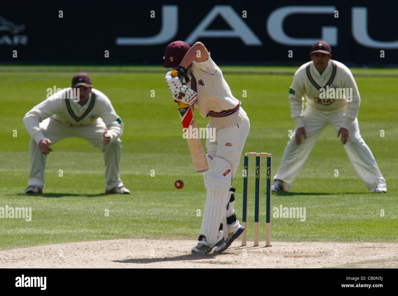 16.05.12 The Kia Oval, London, ENGLAND: Alex Barrow of Somerset during ...