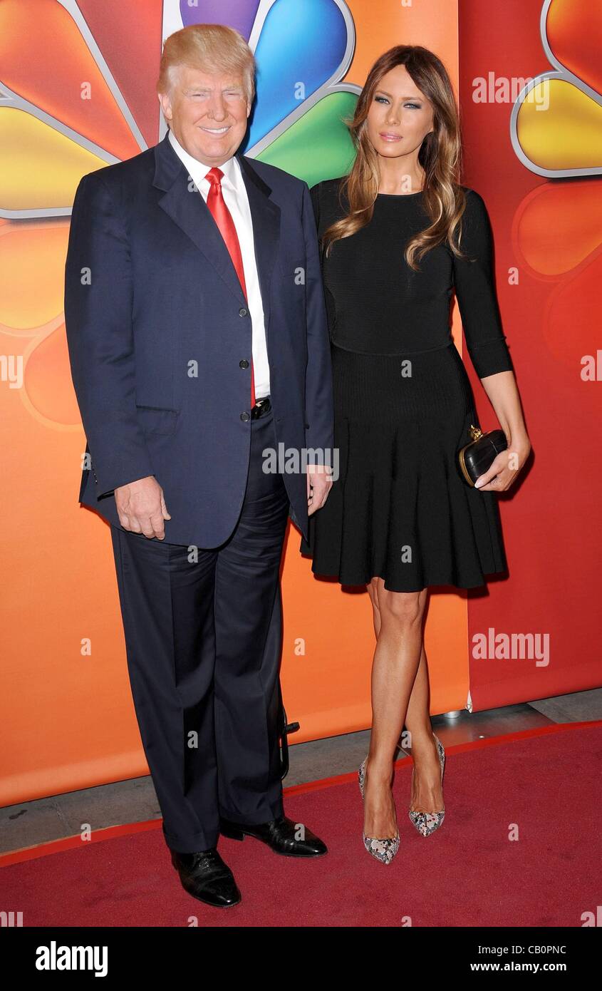 Donald Trump, Melania Trump at arrivals for NBC Network Upfronts ...