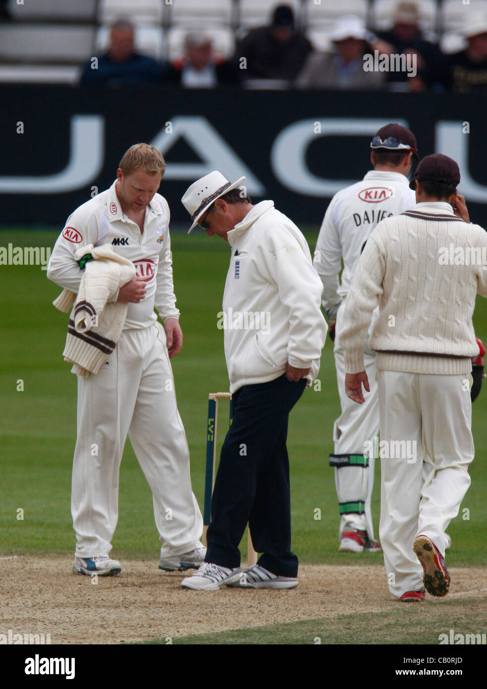 16.05.12 The Kia Oval,London, ENGLAND: Gareth Batty of Surrey County ...