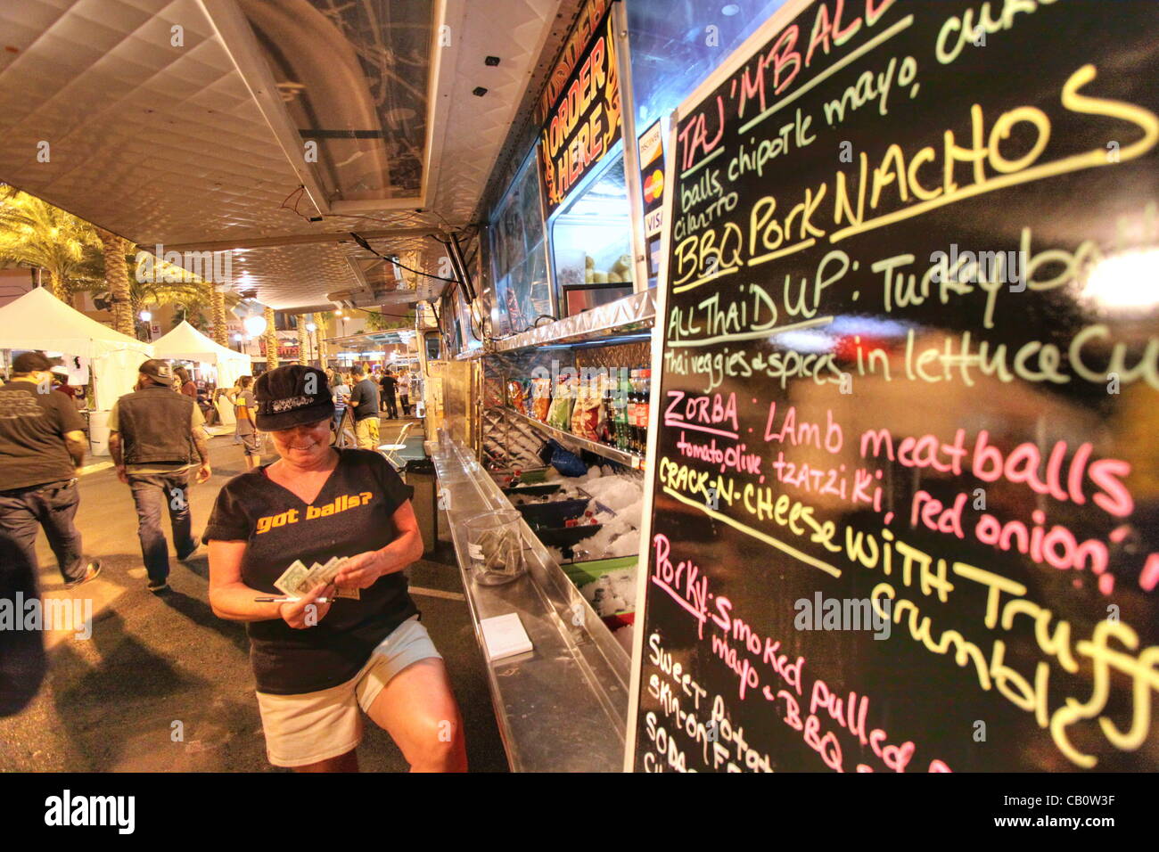 May 11, 2012 - Las Vegas, NV, U.S - Haulin' Balls waitress Marge Willis ...