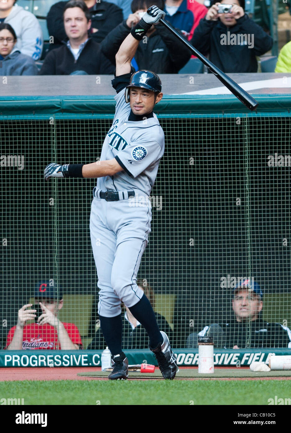 CLEVELAND, OH USA - MAY 16: Seattle Mariners right fielder Ichiro ...