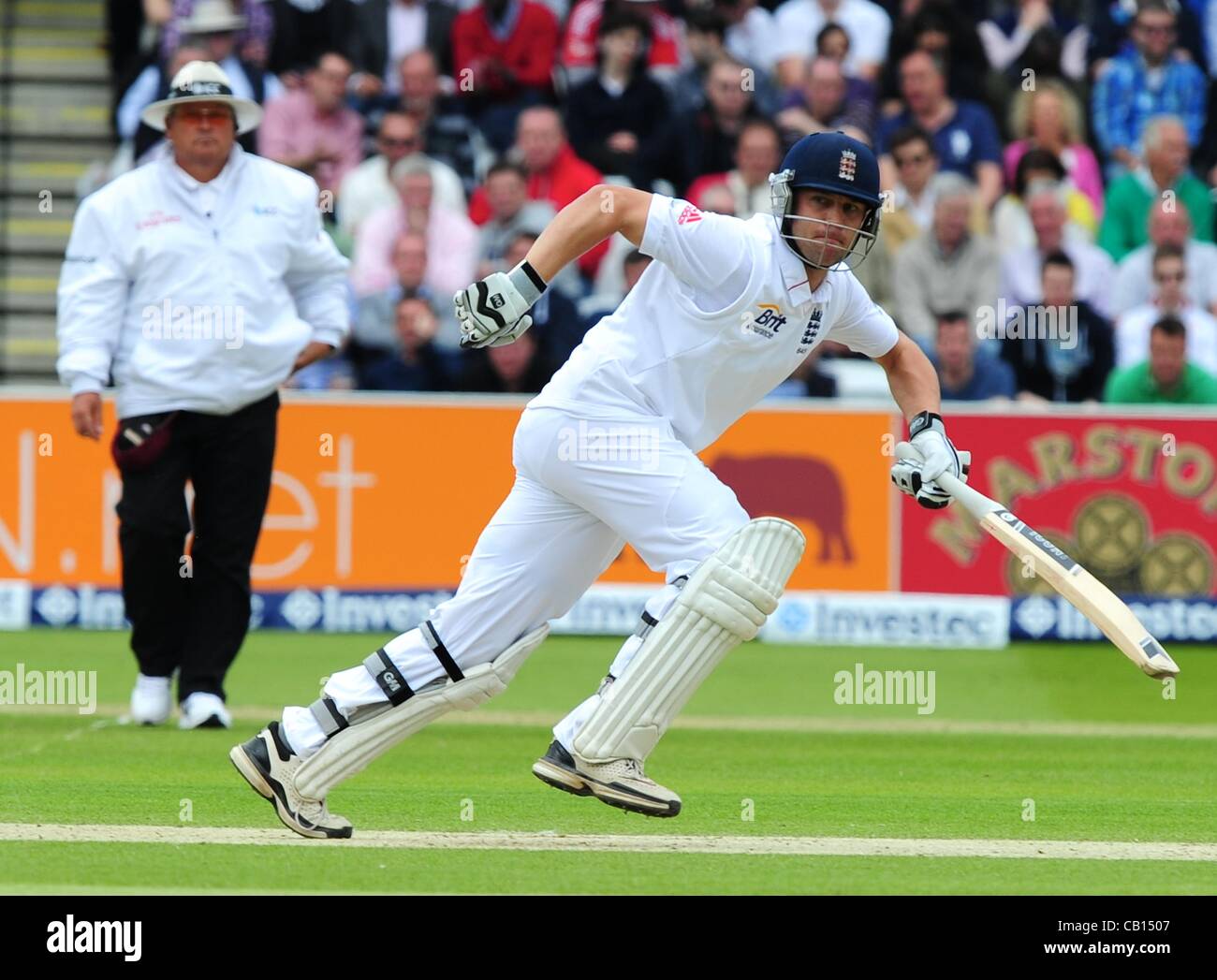 18.05.2012 London, England. Jonathan Trott in action during the First ...