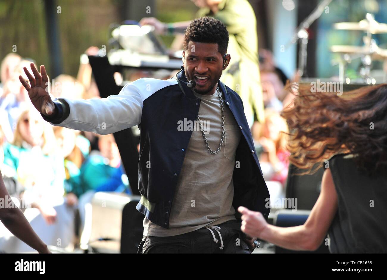 Usher on stage for NBC Today Show Concert with Usher, Rockefeller Plaza ...