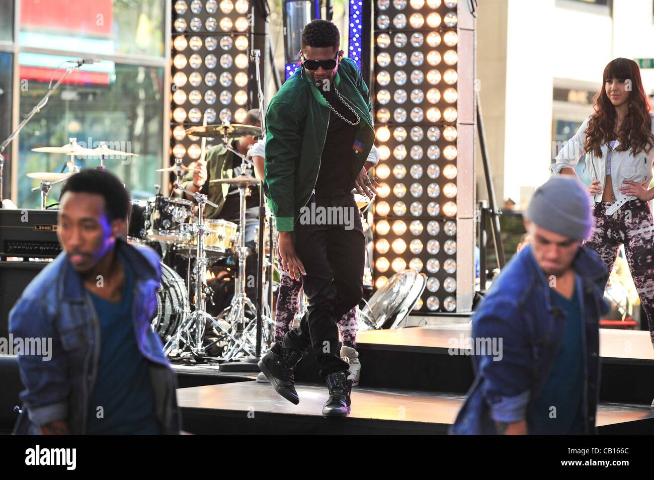 Usher on stage for NBC Today Show Concert with Usher, Rockefeller Plaza ...