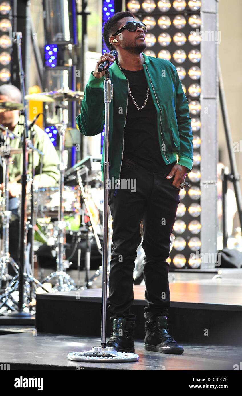 Usher on stage for NBC Today Show Concert with Usher, Rockefeller Plaza ...