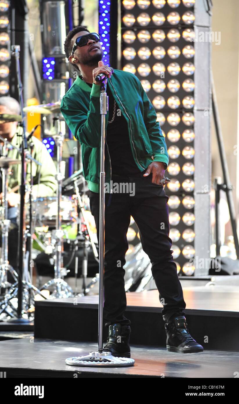 Usher on stage for NBC Today Show Concert with Usher, Rockefeller Plaza ...