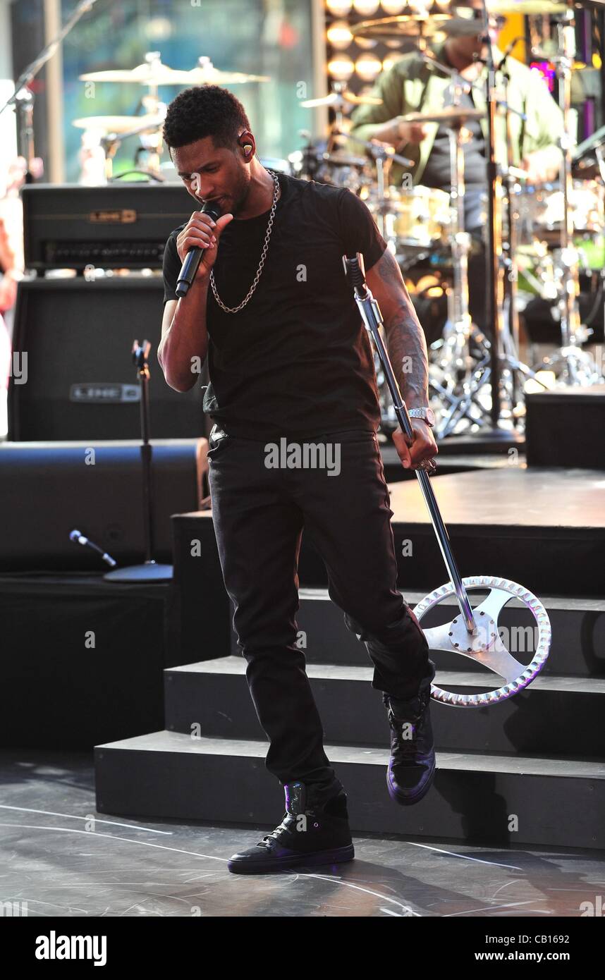 Usher on stage for NBC Today Show Concert with Usher, Rockefeller Plaza ...