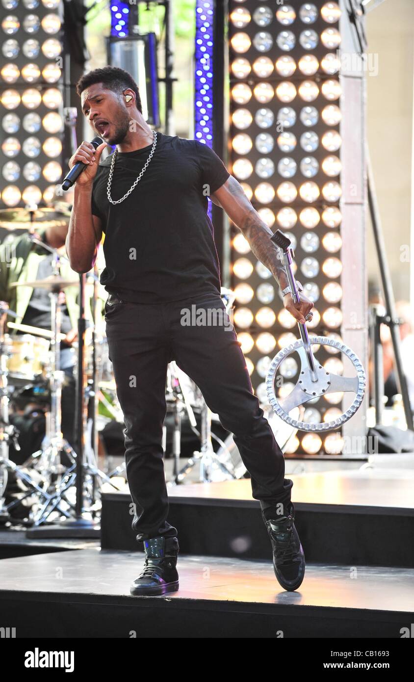 Usher on stage for NBC Today Show Concert with Usher, Rockefeller Plaza ...