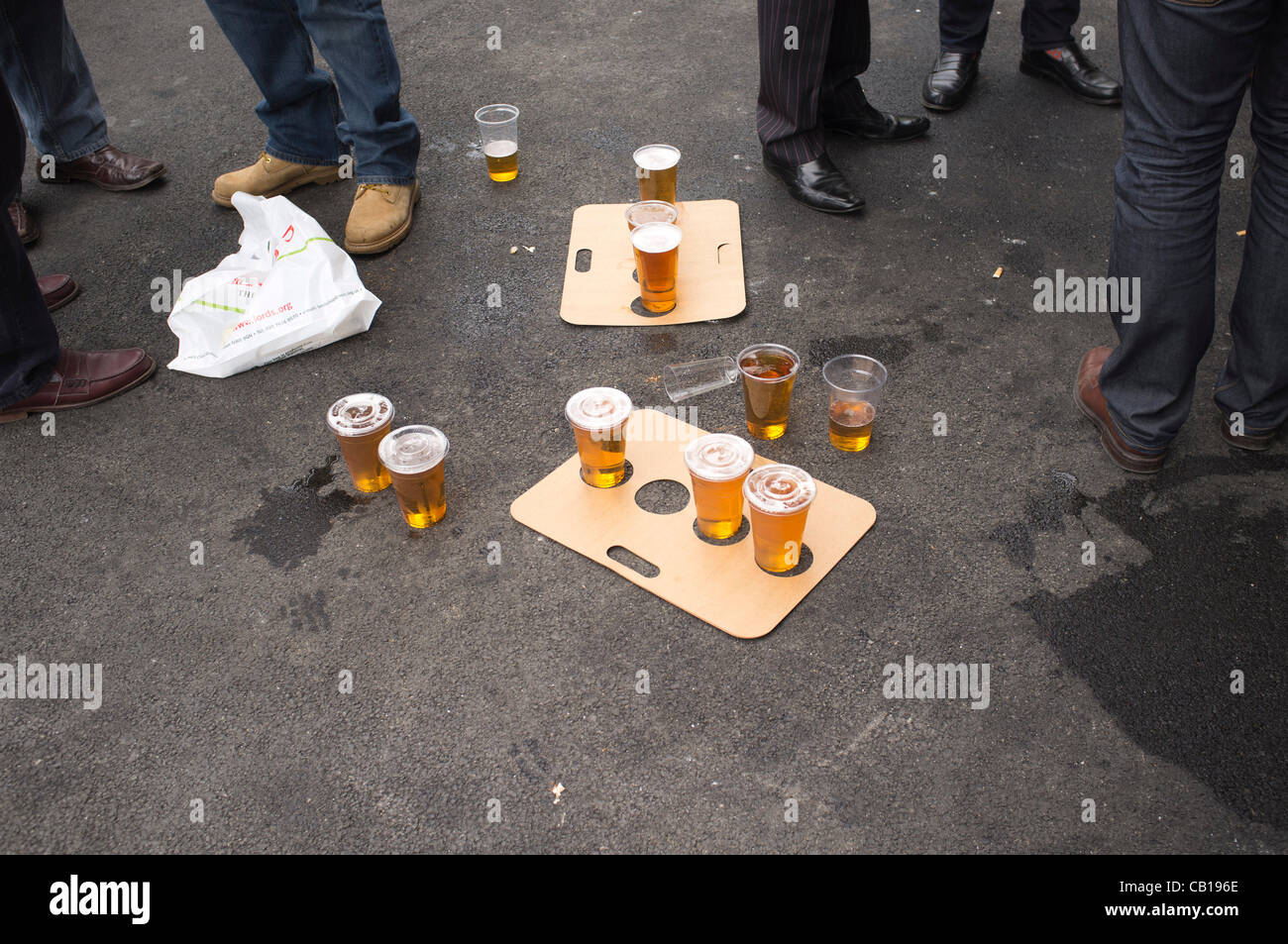 Lords Cricket ground, London, 18 May 2012. Spectators and fans ...