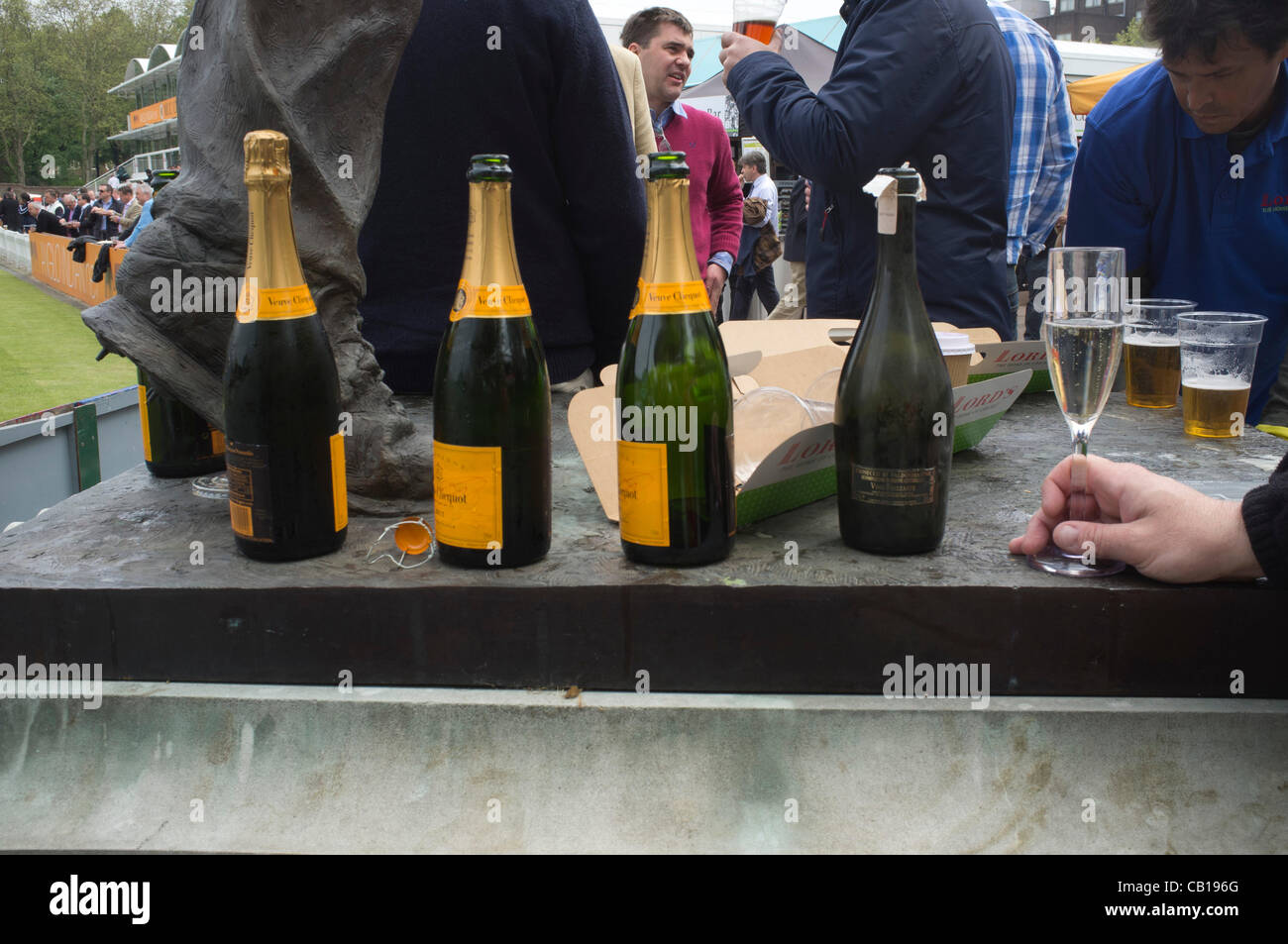 Lords Cricket ground, London 18 May 2012. Spectators and fans attending ...
