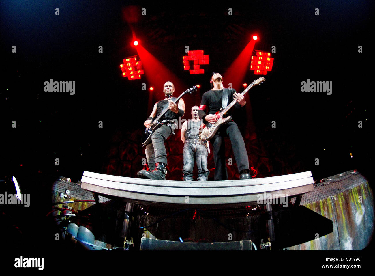 The German industrial metal band Rammstein performed their only ...
