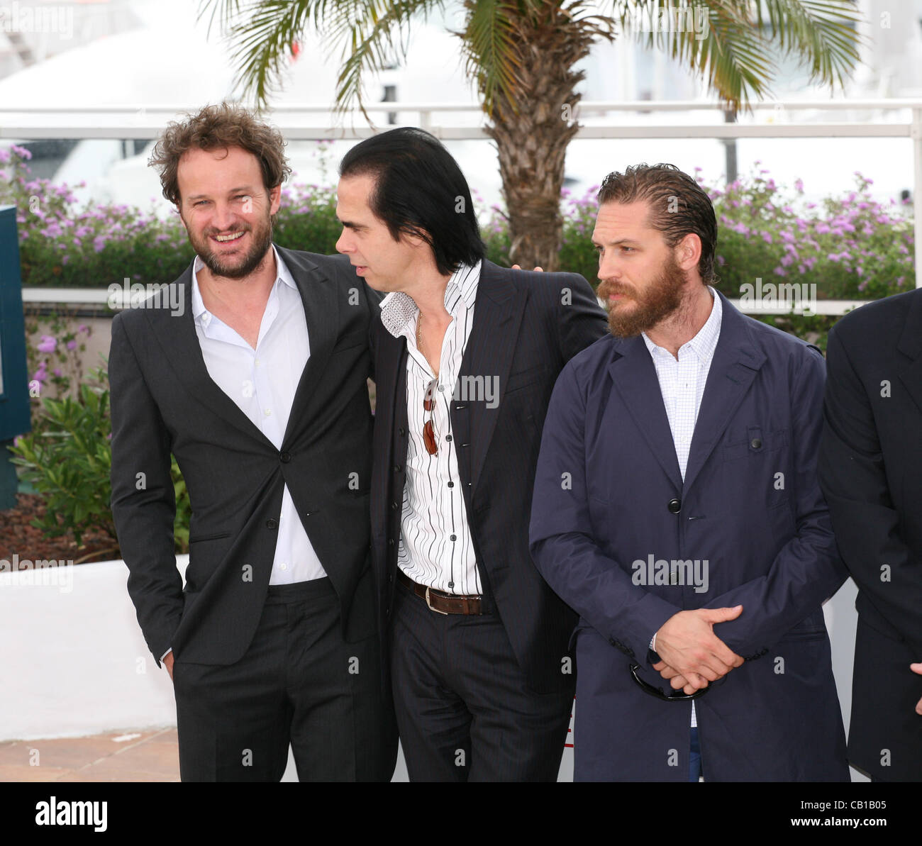 Jason Clarke, Nick Cave, Tom Hardy at the Lawless film photocall at the ...