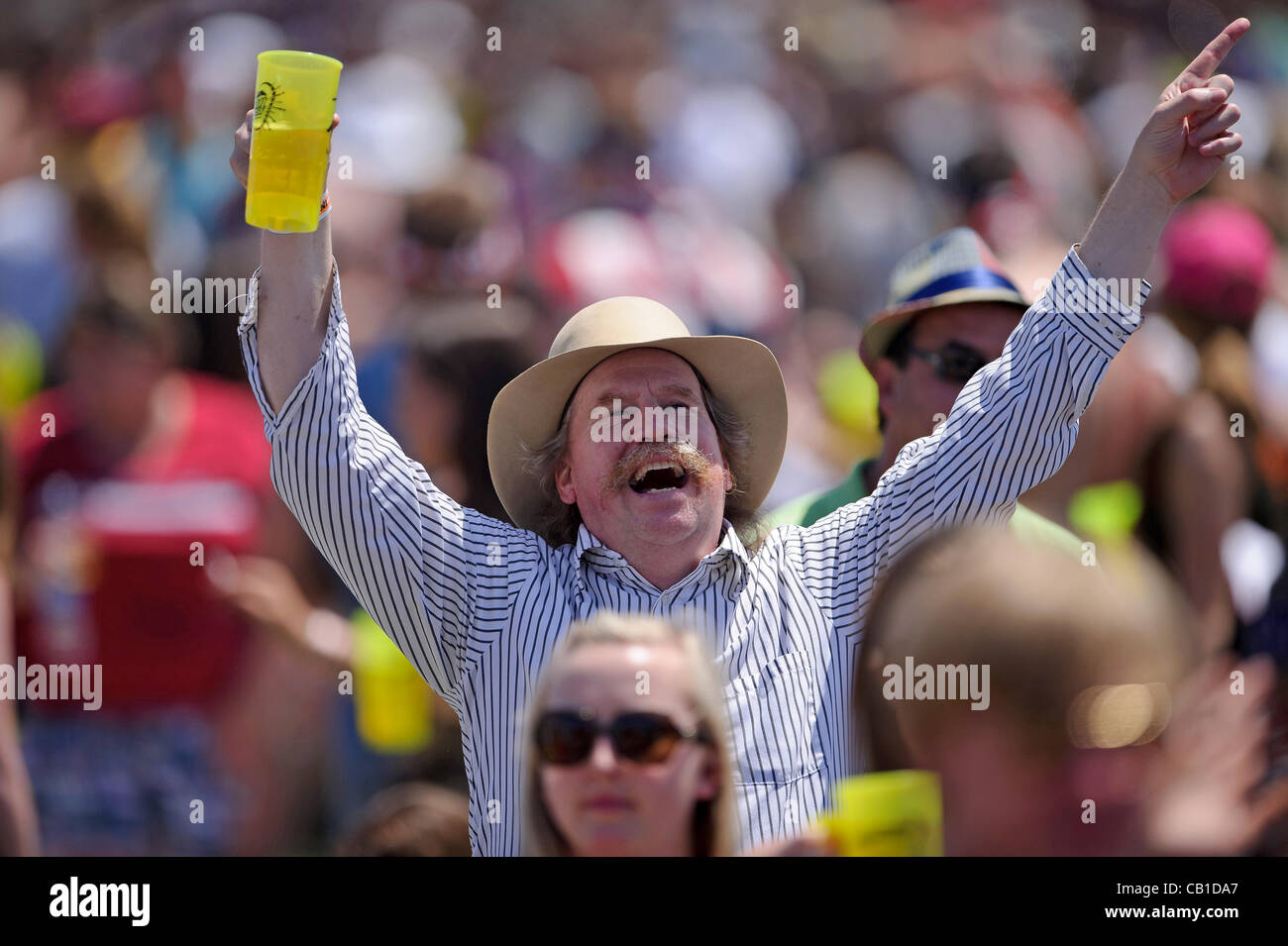 May 19, 2012 - Baltimore, Maryland, U.S. - Infield Party during the ...