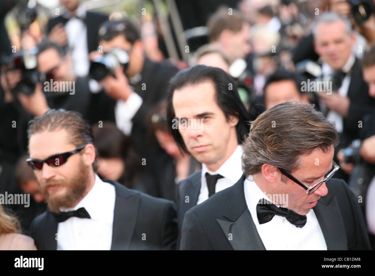 Tom Hardy, Nick Cave, Guy Pearce attend the gala screening of Lawless ...