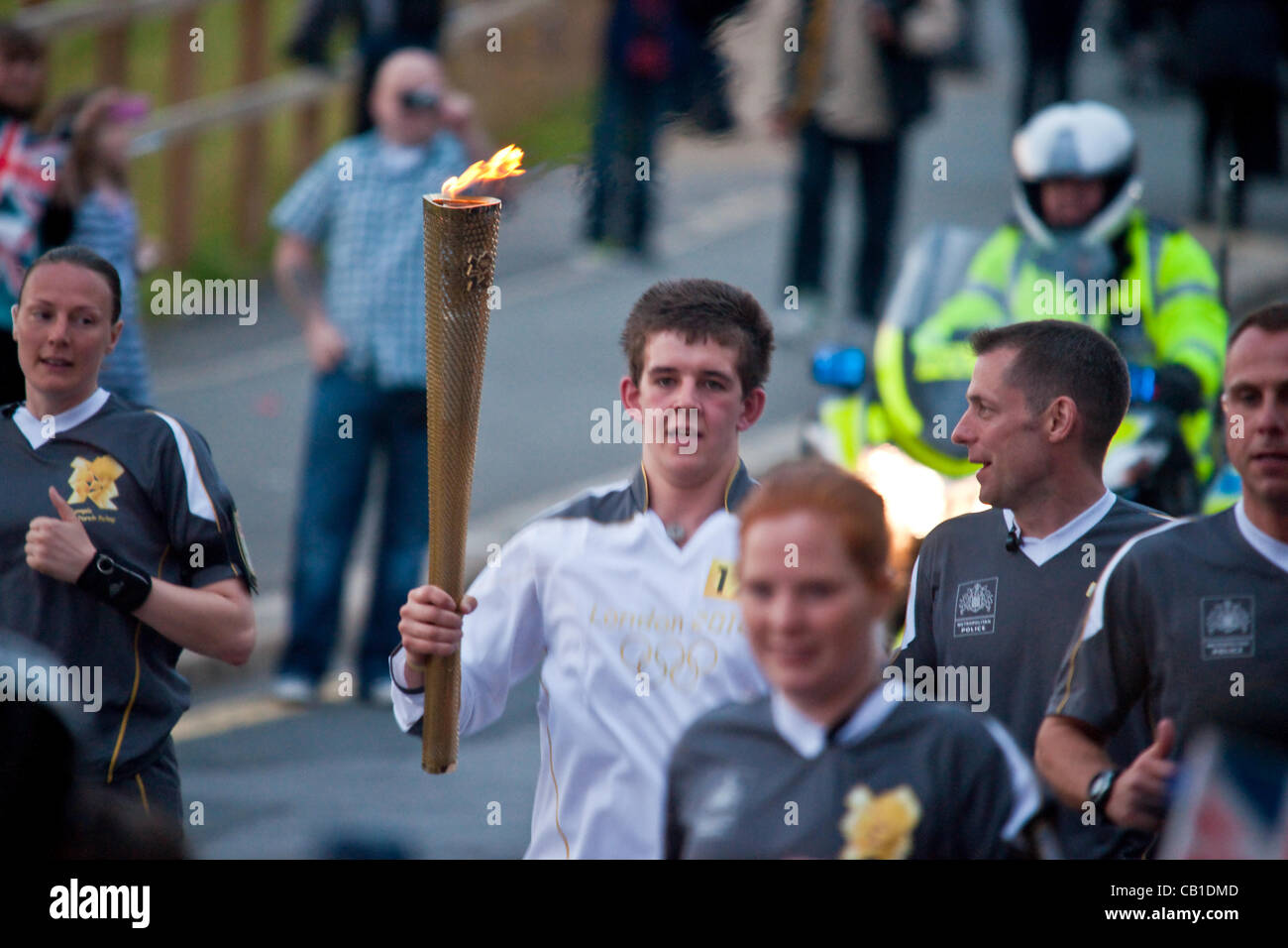 Torch bearer on road hi-res stock photography and images - Alamy