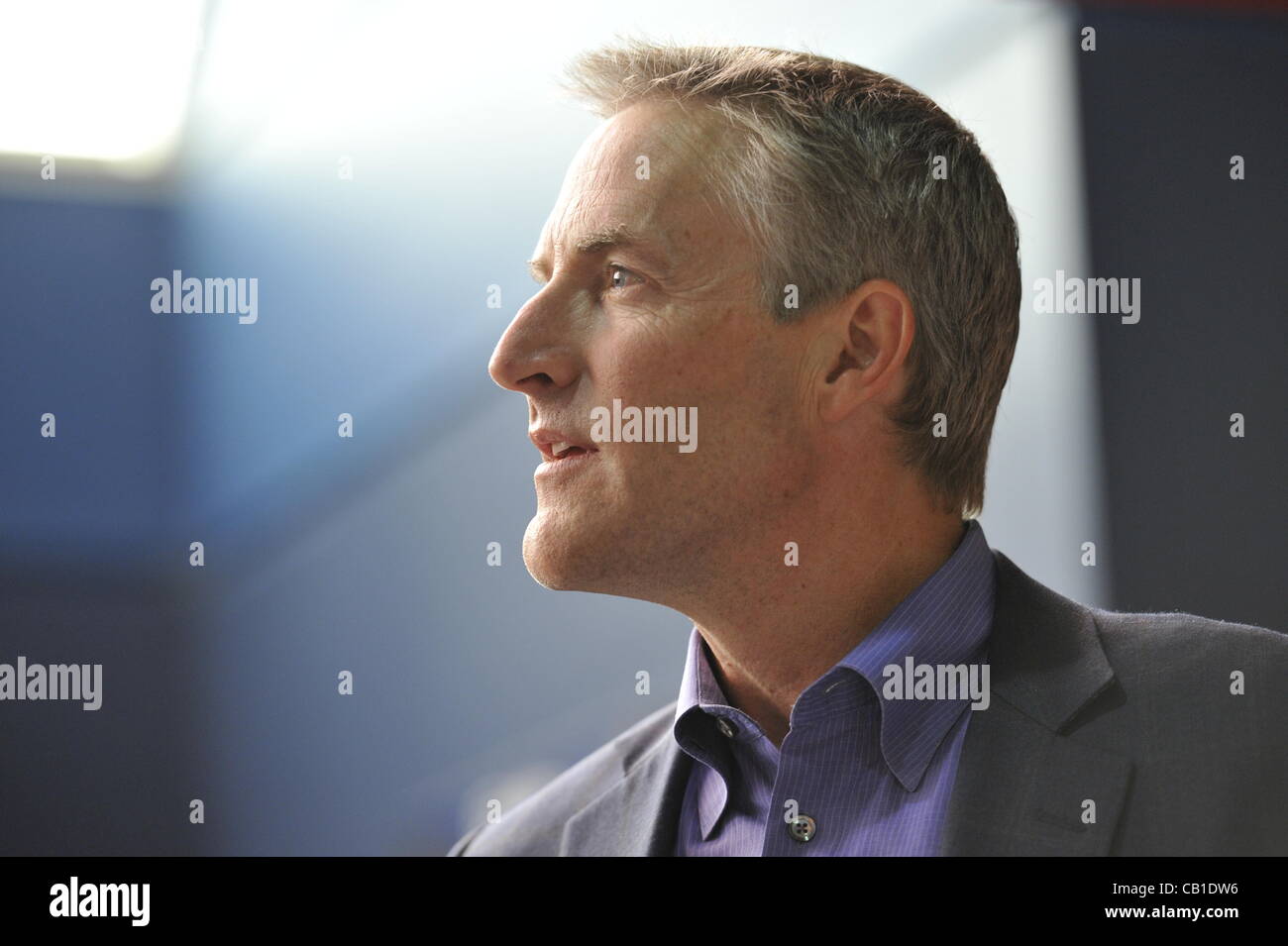 Erik Lindbergh, grandson of aviator Charles Lindbergh, participates in ...