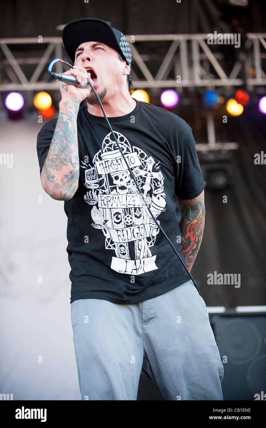 May 19, 2012 - Columbus, Ohio; USA - Singer SONNY SANDOVAL of the band ...