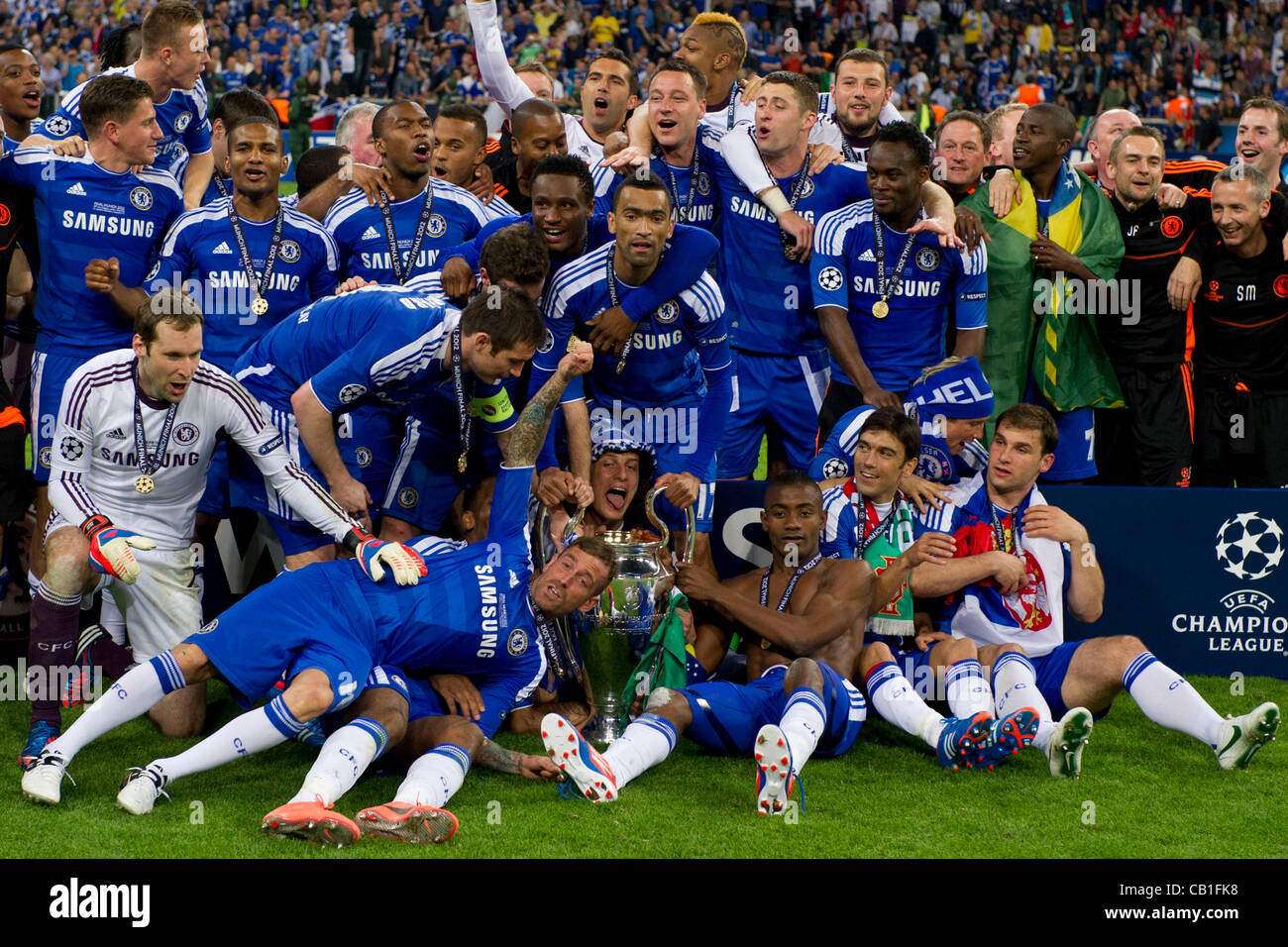 Chelsea team group (Chelsea), MAY 19, 2012 - Football / Soccer ...