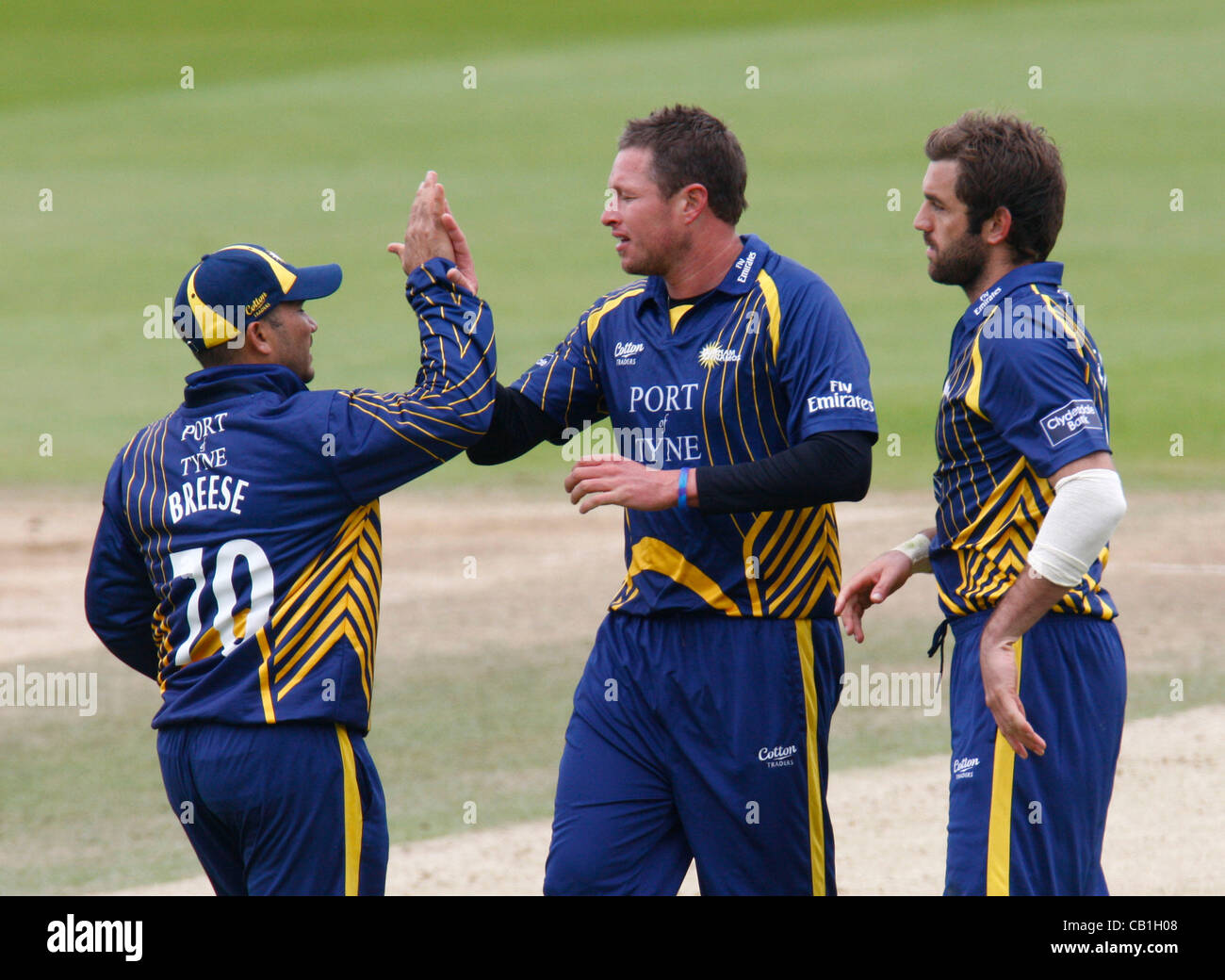 20.05.12 The Brit Oval, London, ENGLAND: Mitchell Claydon of Durham ...