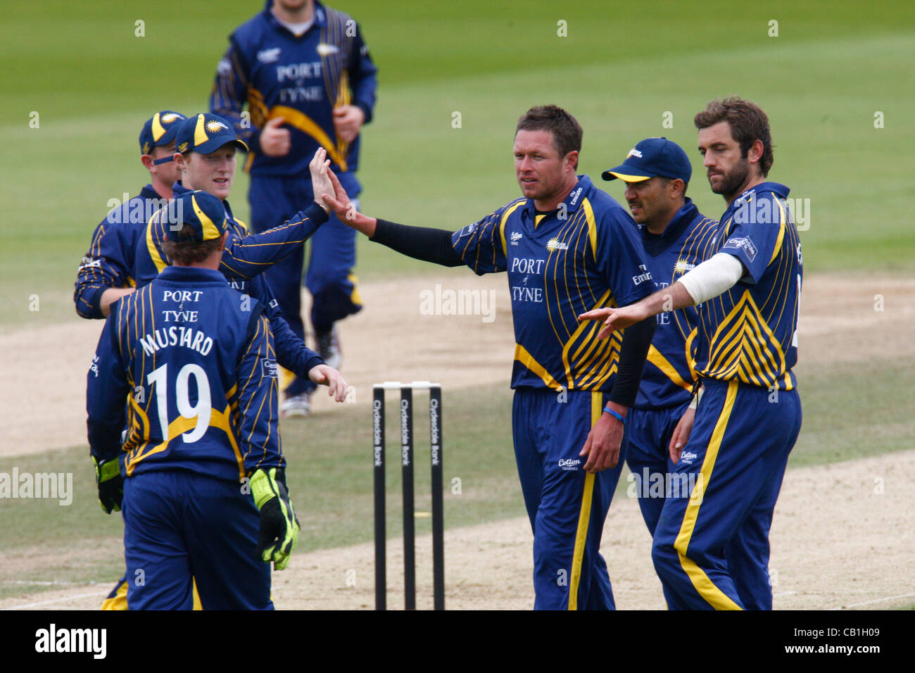 20.05.12 The Brit Oval, London, ENGLAND: Mitchell Claydon of Durham ...