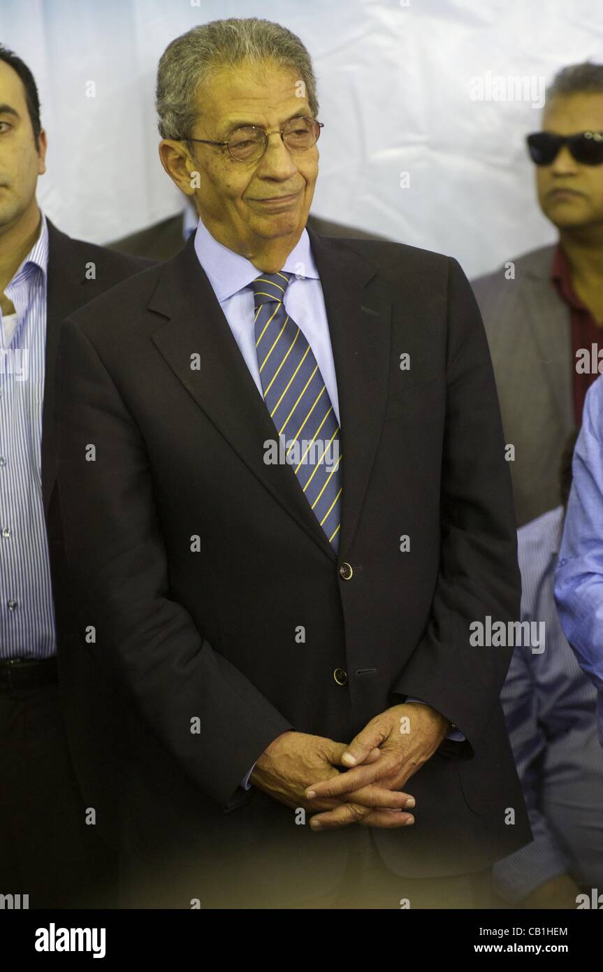 May 20, 2012 - Cairo, Egypt - Egyptian presidential candidate AMER ...