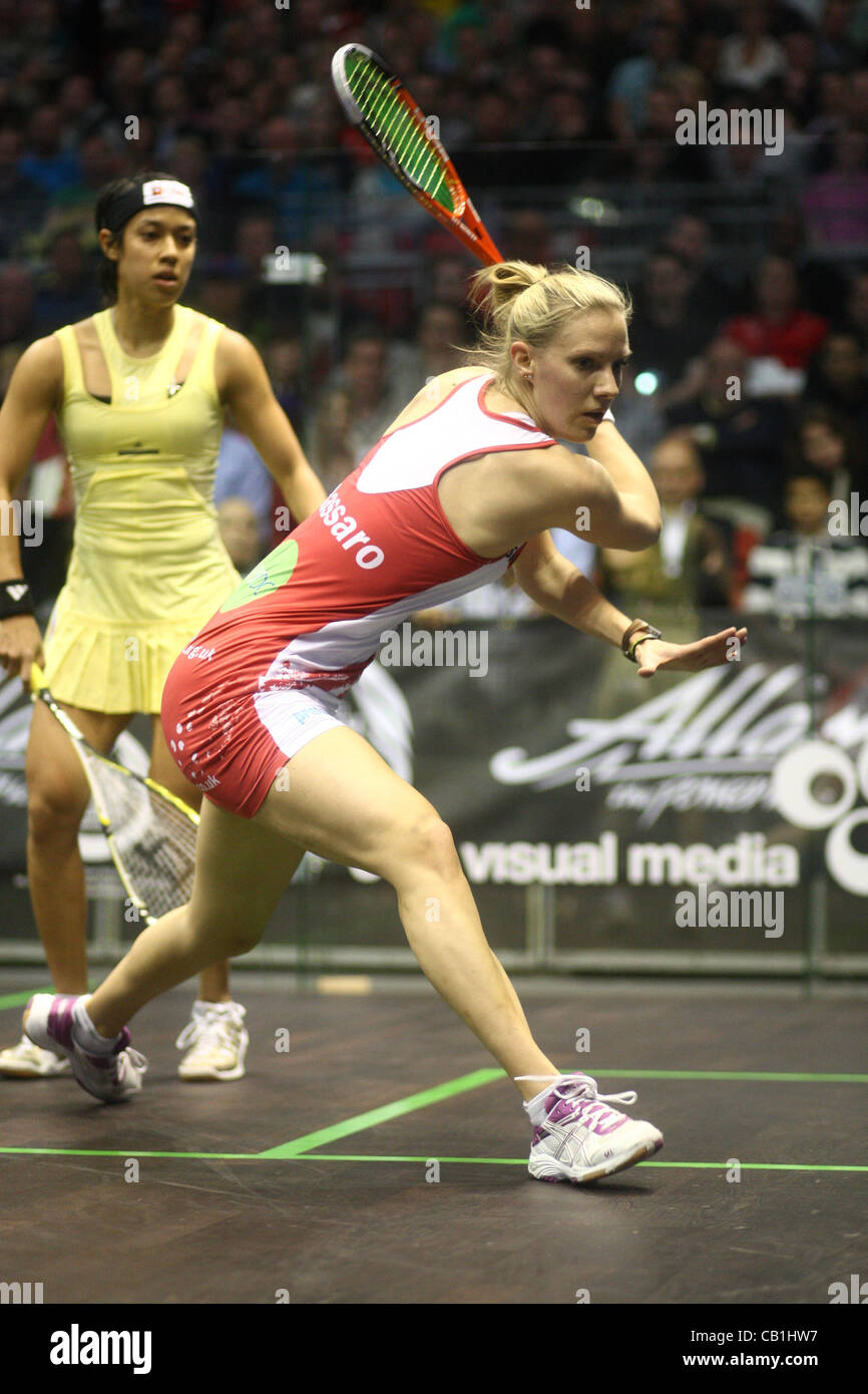 19.05.2012 The O2, London, England. Laura Massaro (ENG) in action ...