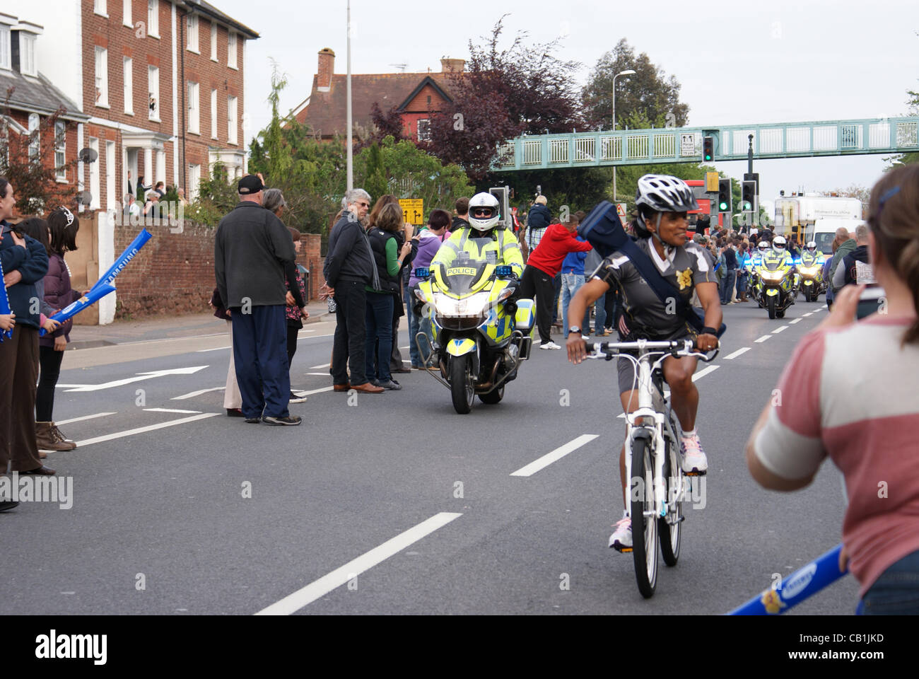 Day 2 of the Olympic Torch Relay, Exeter, UK, 20 May 2012 Stock Photo ...