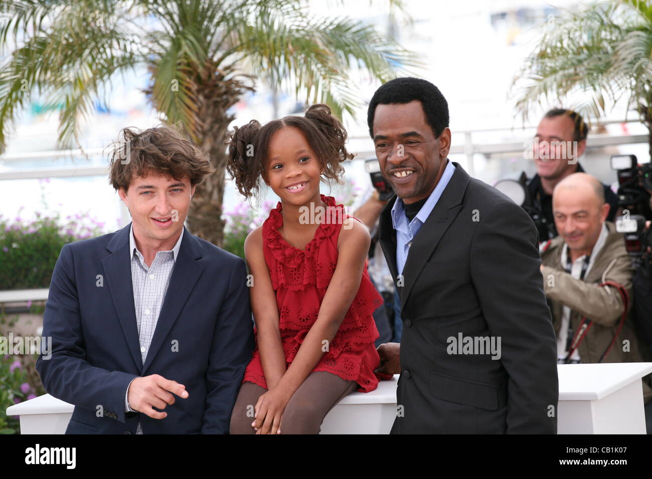 Director Benh Zeitlin, Actress Quvenzhané Wallis and actor Dwight Henry ...