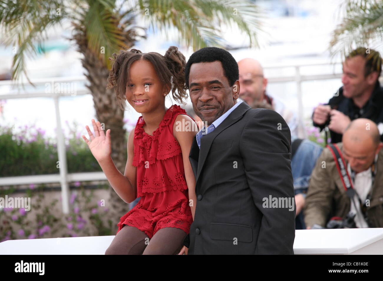 Actress Quvenzhané and actor Dwight Henry at the Beasts of the Southern ...