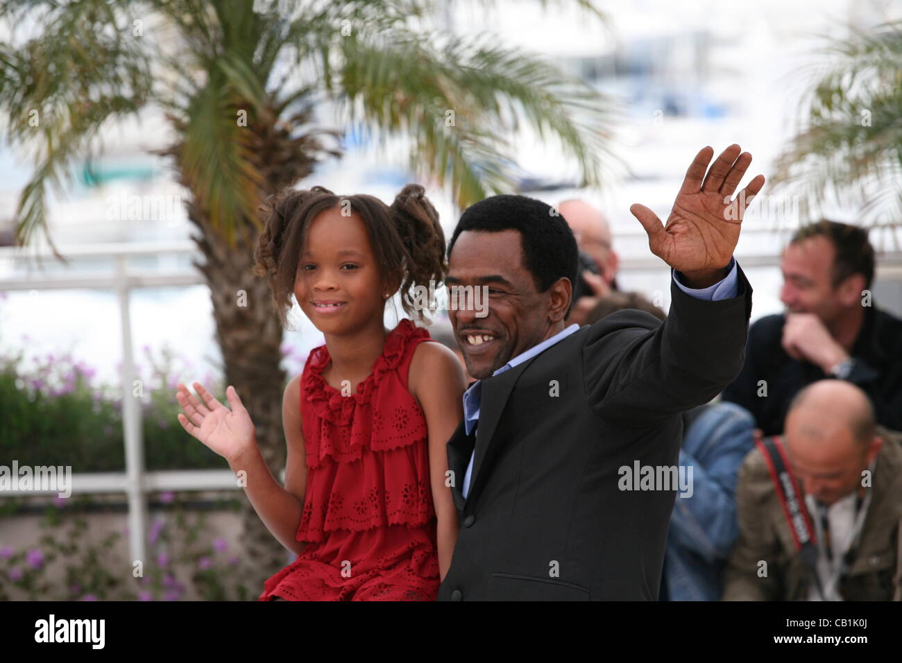 Actress Quvenzhané and actor Dwight Henry at the Beasts of the Southern ...