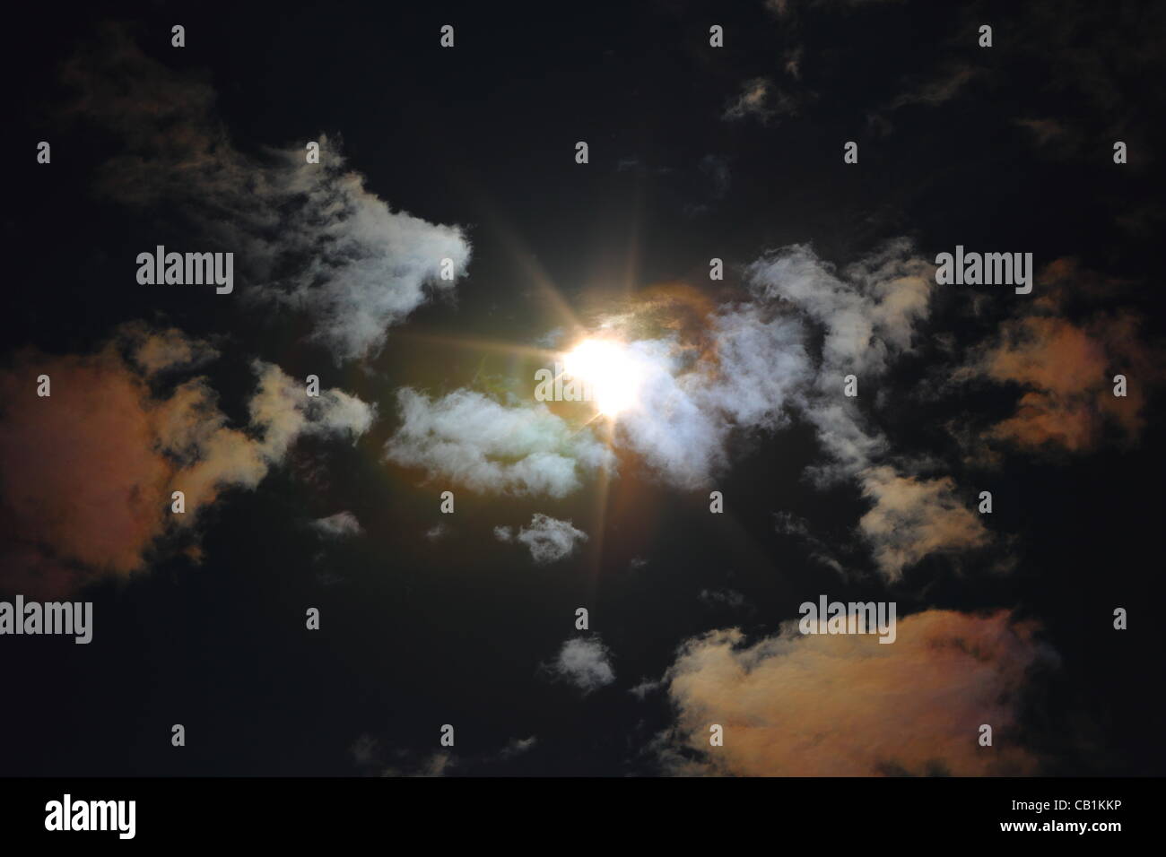 Annular Solar Eclipse in Japan. this photo was taken on May 21,2012 ...