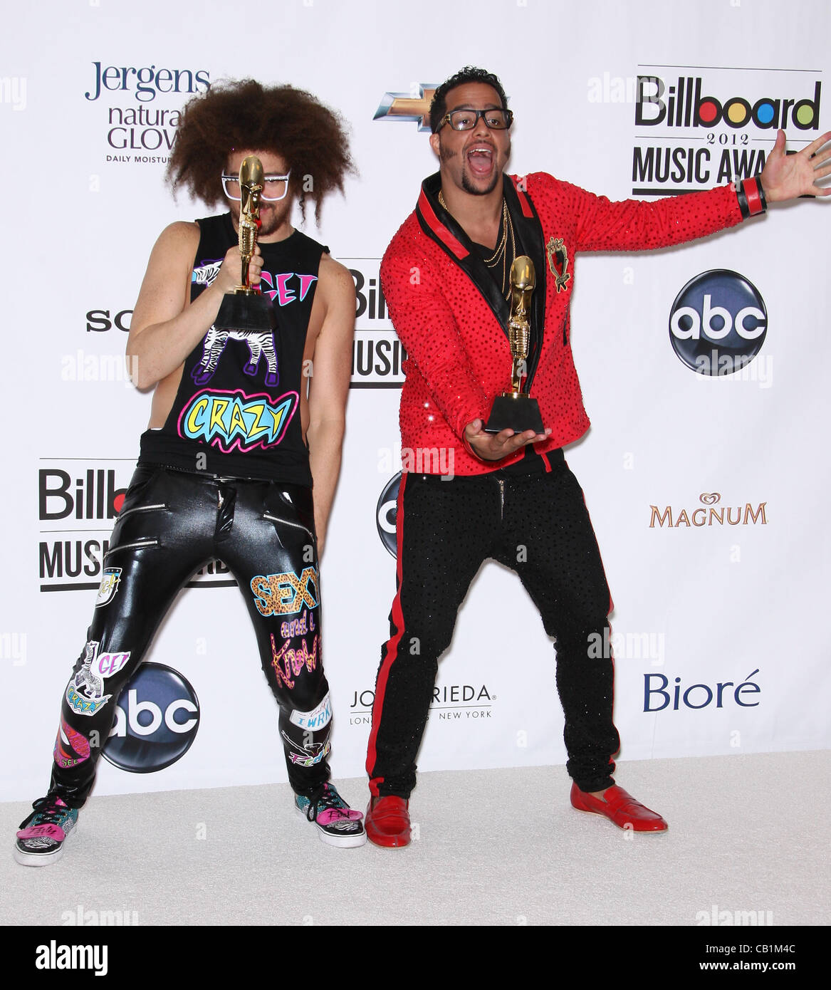 REDFOO & SKYBLU AKA LMFAO 2012 BILLBOARD MUSIC AWARDS PRESSROOM LAS ...