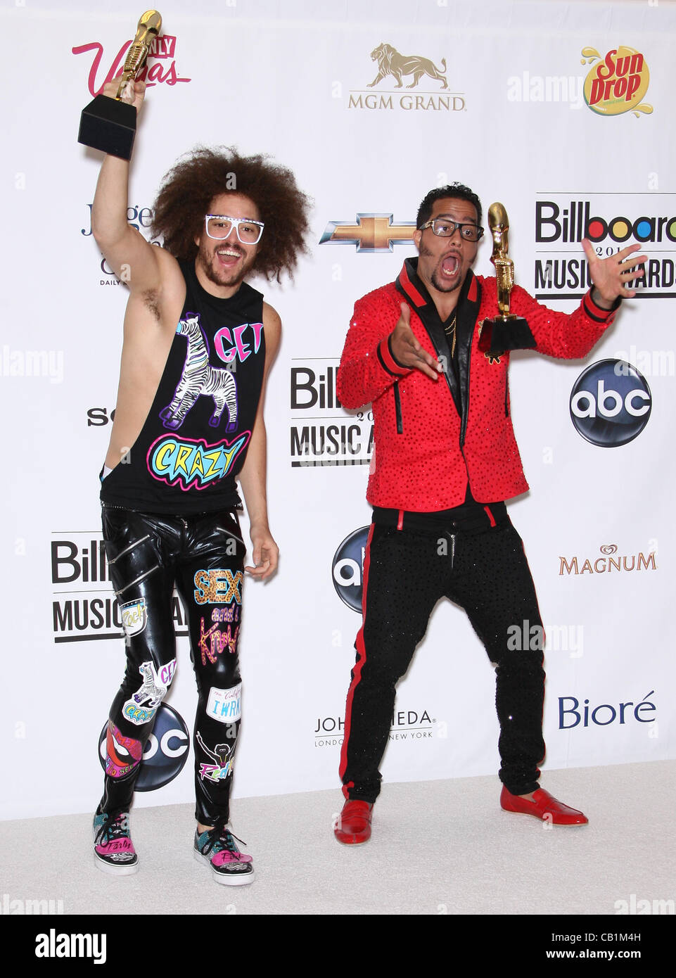 REDFOO & SKYBLU AKA LMFAO 2012 BILLBOARD MUSIC AWARDS PRESSROOM LAS ...