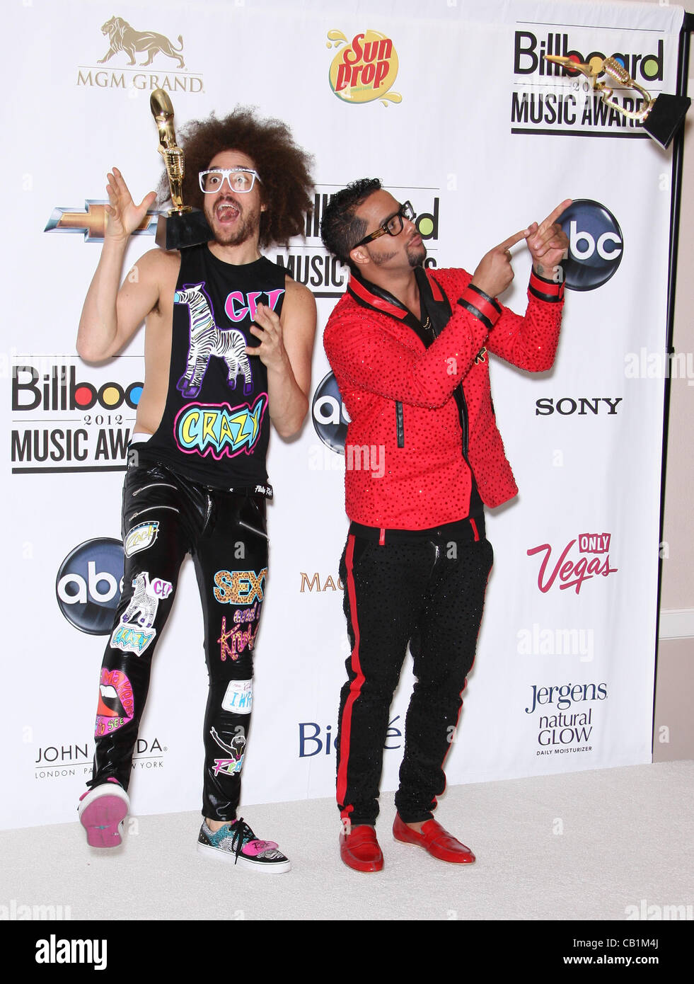REDFOO & SKYBLU AKA LMFAO 2012 BILLBOARD MUSIC AWARDS PRESSROOM LAS ...