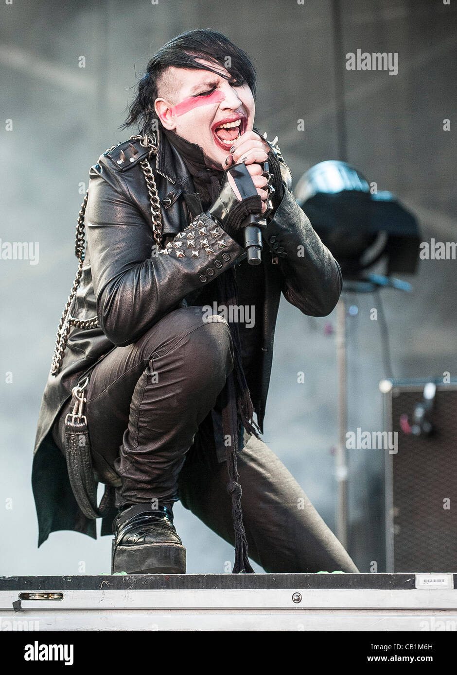May 20, 2012 - Columbus, Ohio; USA - Singer MARILYN MANSON performs ...