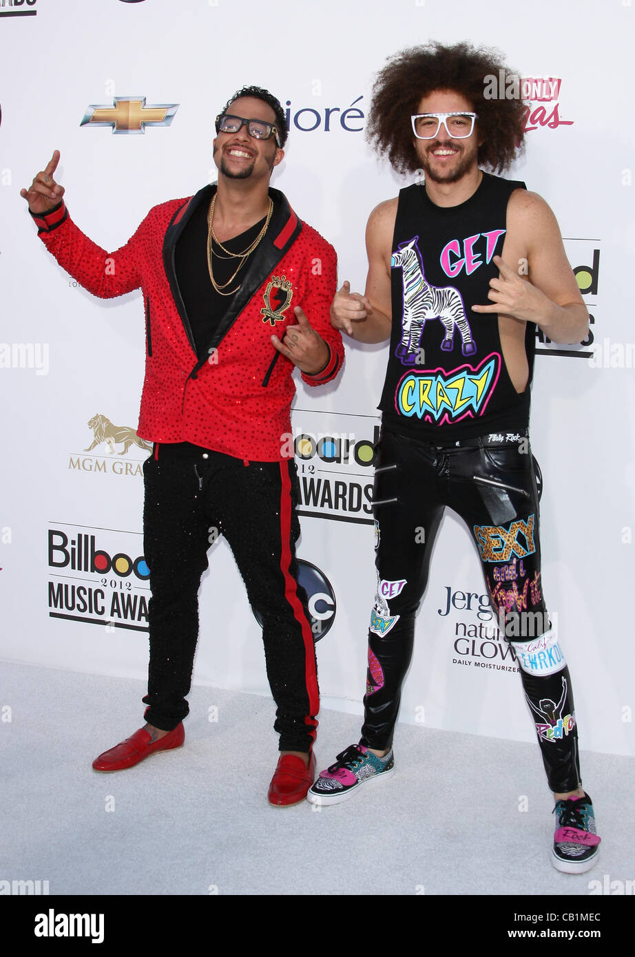SKYBLU & REDFOO AKA LMFAO 2012 BILLBOARD MUSIC AWARDS ARRIVALS LAS ...