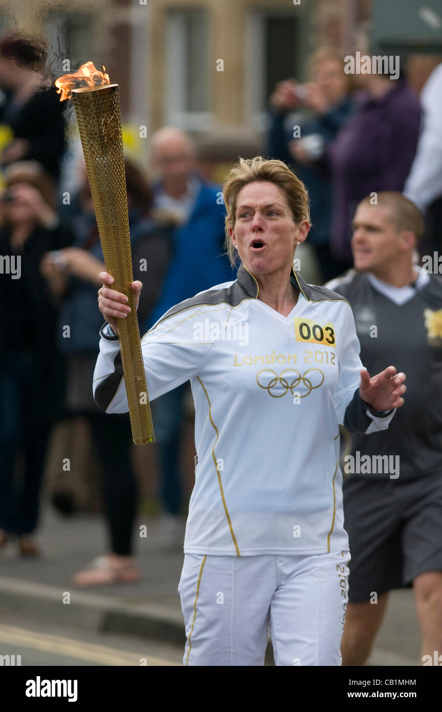 The third day of the London 2012 Olympic Torch relay starts in Exeter ...